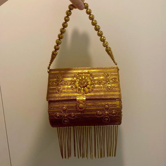 David Jeffery | Bags | Gold David Jeffery Bag | Poshmark